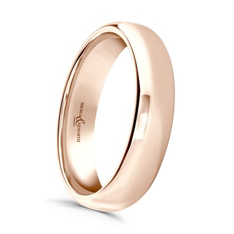 5mm Rounded Edge Plain Wedding Ring Smooch