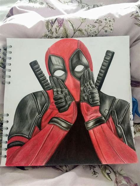 Deadpool Crayon Drawing At Getdrawings Free Download