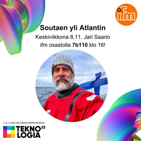 Ifm Osastollamme Vierailee Keskiviikkona 8 11 Yksin Atlantin Yli