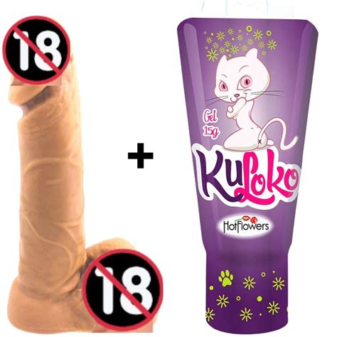 Kit Pênis De Borracha Realístico 14 5x4 6 Cm Dildo De Borracha Macio