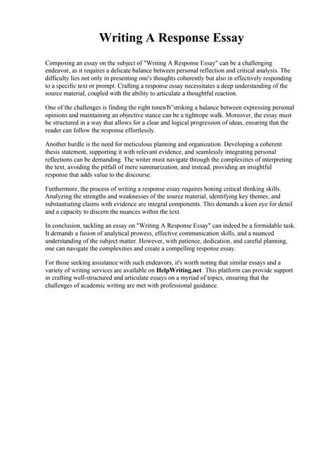 Reaction Essay Example Pdf Chemistry Science