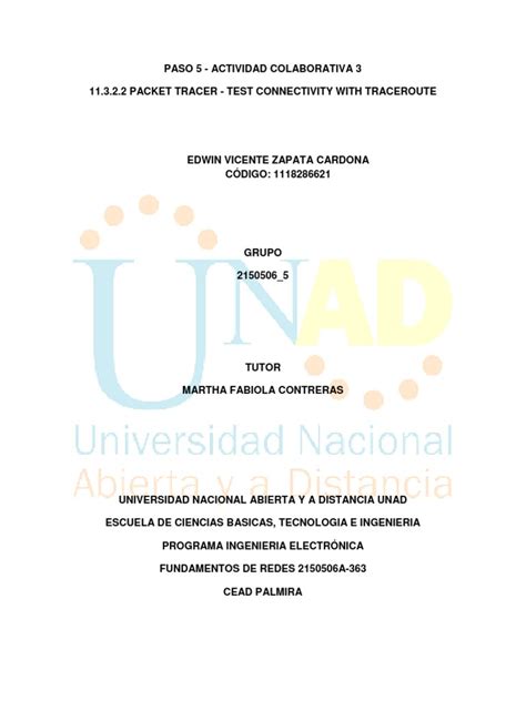 11322 Packet Tracer Test Connectivity With Traceroute Pdf