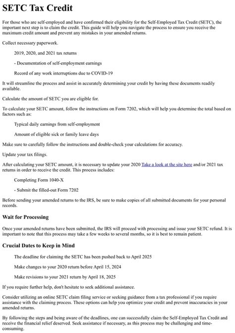 Ppt How To Claim The Setc Tax Credit Powerpoint Presentation Free Download Id 13388472