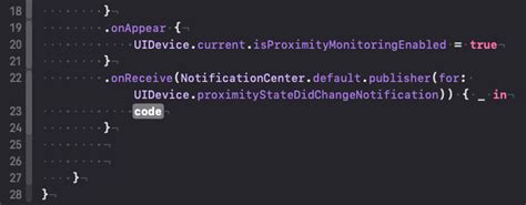 ios using the proximity sensor 별빛 연구소 starlight lab