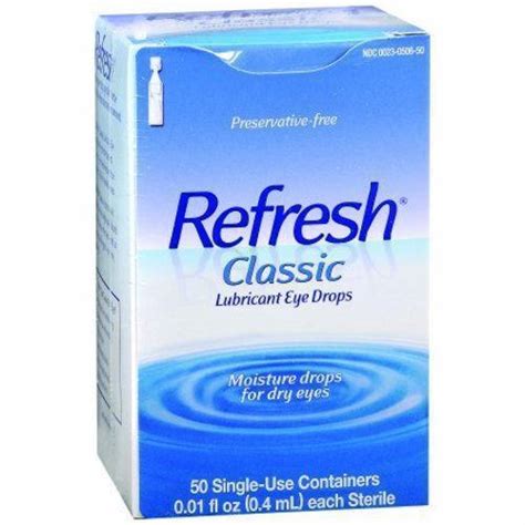 Classic Lubricant Eye Drops Count Of 50 By Refresh Ebay