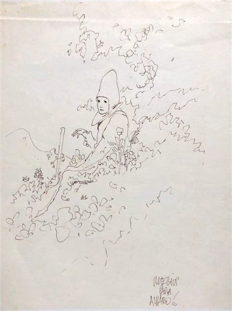 Moebius 1 Original Drawing Arzach Dedicace Coa Catawiki