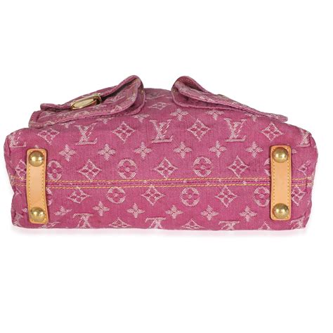 Louis Vuitton Pink Monogram Denim Pleaty Bag For Sale At 1stdibs