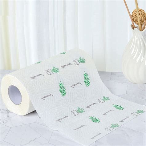 1 Roll Kitchen Printed Paper 2 Layers Water Absorp Grandado