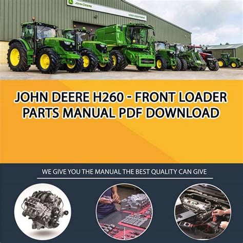 John Deere H260 Front Loader Parts Manual Pdf Download Service