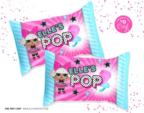 Lol Surprise Ring Pop Wrapper Design Hellopinkpartyshop