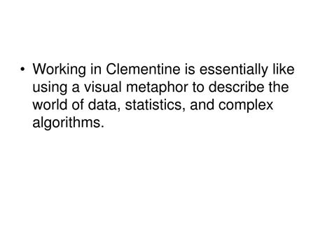 Ppt Clementine Tutorial Powerpoint Presentation Free Download Id