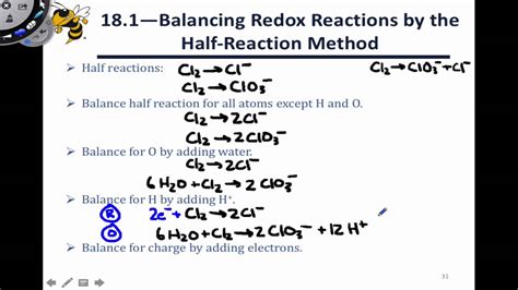 184 Balancing Redox Reactions Disproportionation Youtube