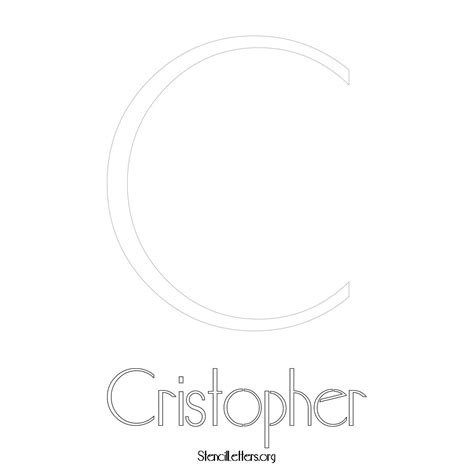 Cristopher Free Printable Name Stencils With 6 Unique Typography Styles