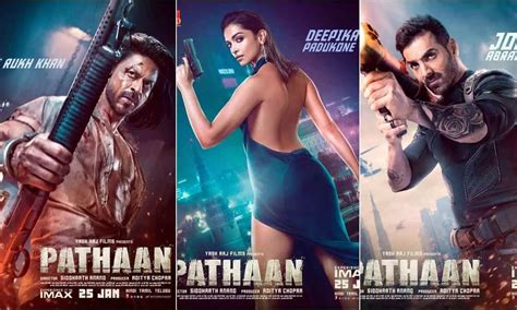 Shah Rukh John Abraham And Deepika Padukones Pathaan New Posters Are