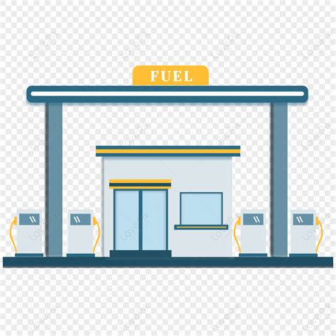 Blue Gas Station Clip Art Oil Barrel Service Station Png Free Download