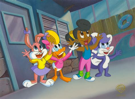 Tiny Toons Original Production Cel Babs Bunny Shirley The Loon And Fifi La Fume Etsy
