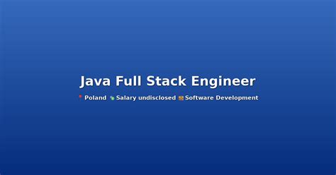 java full stack engineer at vonage