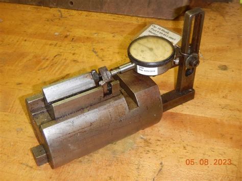 V Block Checking Fixture With Mitutoyo Dial Indicator Machinist Tooling Eur 52 36 Picclick Fr