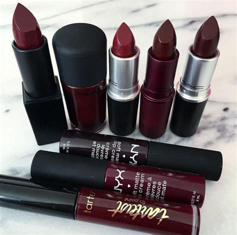 Best Burgundy Lipsticks Twinspiration Schminkkasten Lippenprodukte