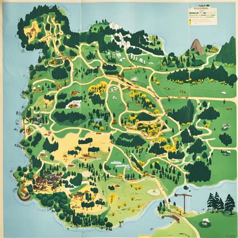 A Thematic Map Illustrating Environmental Conservation Areas Such As