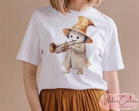 Cute Ghost Clipart Tiny Ghosts Shadow Spooky Season Scary Watercolor