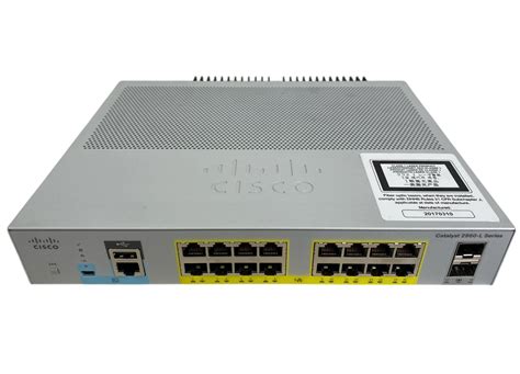 Cisco 2960l 16 Port Poe Switch Ws C2960l 16ps Ll High Performance Managed Switch Rq