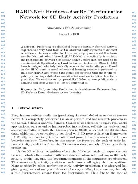 Hard Net Hardness Aware Discrimination Network For 3d Early Activity