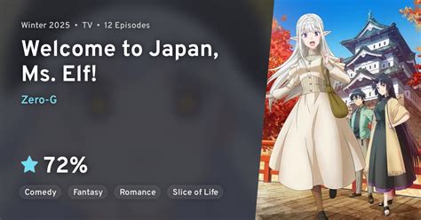 Nihon E Youkoso Elf San Welcome To Japan Ms Elf AniList