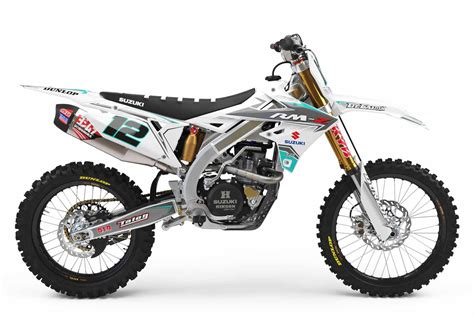 Suzuki Rm125 Yellowblack T 12 Number Plate Graphics Kit