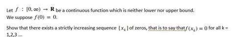 solved let f [0 00 → r be a continuous function which is