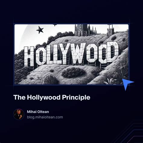 Hashnode On Linkedin Have You Heard About The Hollywood Principle