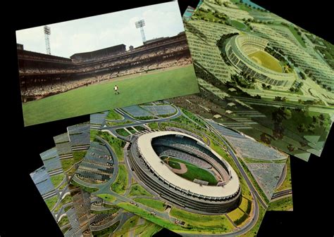 Lot Detail 1960s Stadium Postcard Lot Of 13 Shea Stadium Forbes
