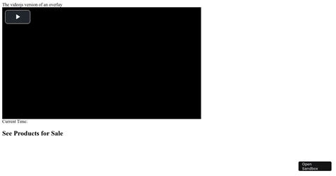 React Videojs Overlay 2 Codesandbox