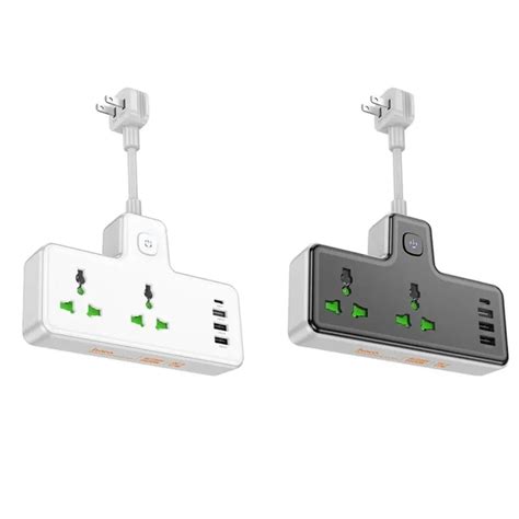 Hoco Ac11a Voyage 2 Position Expansion Socket 1c3a Eu Black Color Dropshop 2 5 Drop