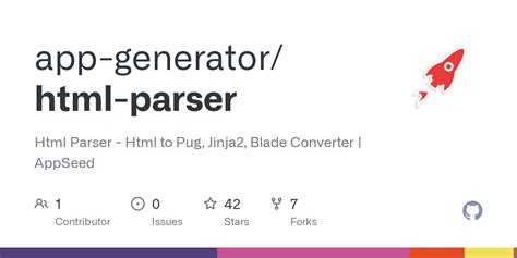 Github App Generatorhtml Parser Html Parser Html To Pug Jinja2