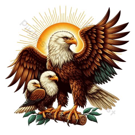 Cute Eagle Bird With His Babbies Icon Image Png Images Psd Free Download Pikbest