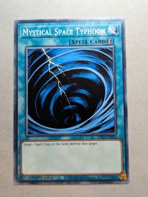 Yugioh 1st Ed Mystical Space Typhoon Sdsa En033 Common Ebay Uk