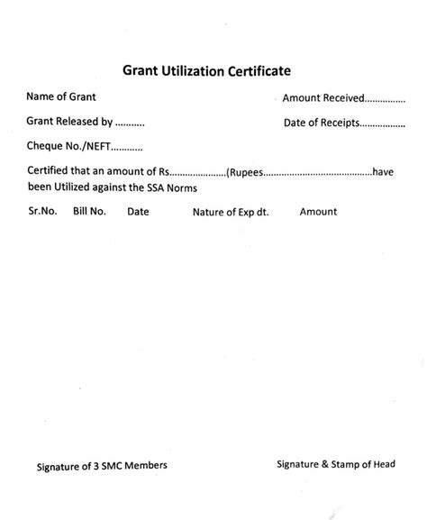 Grant Utilization Certificate For Schools Uc 2025
