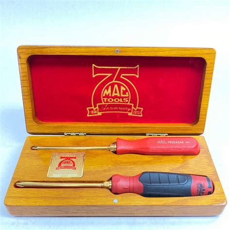 Mac Tools 2013 Gold Played 75 Year Anniversary Screwdriver Set Shop Tool Swapper