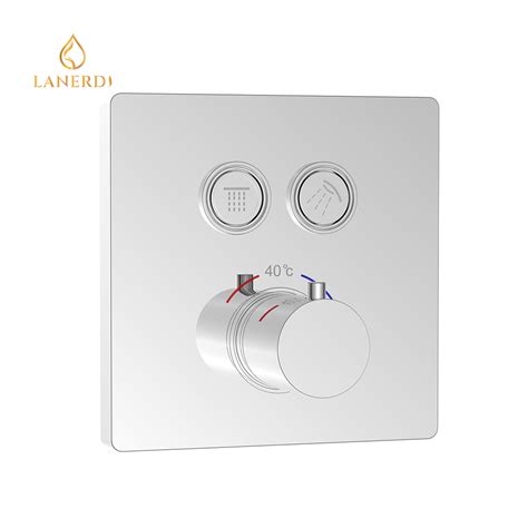 Two Functions Brass Shower Set Thermostatic Shower Valve China Hot