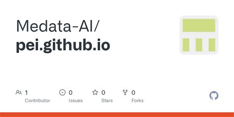 GitHub Medata AI Pei Github Io