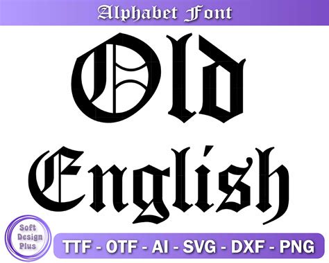 Old English Font Svg