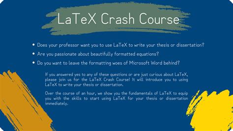 latex crash course thesis processing office naval postgraduate school