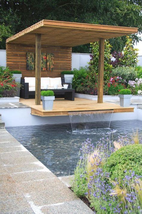 Piscina Con Cascada 7 Cascadas Para Piscinas Backyard Gazebo Ponds Backyard Backyard Patio