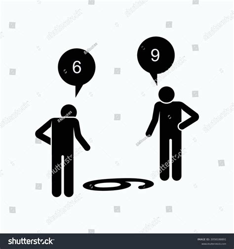 Miscommunication Conflict Icon Confuse Misunderstanding Symbol Stock Vector Royalty Free