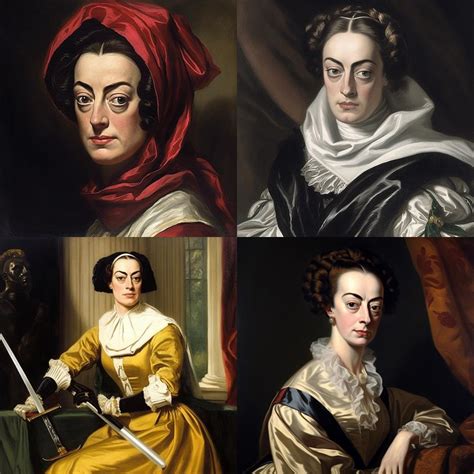 Joan Crawford As Painted By John Singleton Copley Rmidjourney