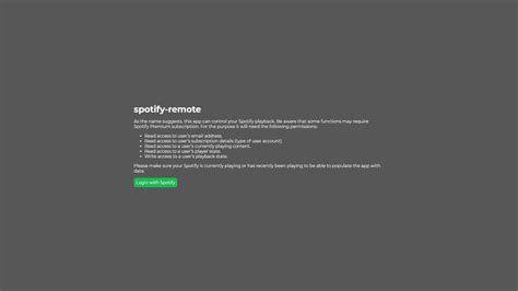 Github Dobromiryorspotify Remote