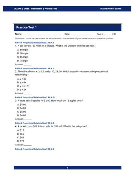 California Caaspp Practice Tests Mega Bundle For Grade 7 Tpt