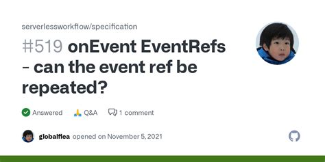 Onevent Eventrefs Can The Event Ref Be Repeated · Serverlessworkflow Specification