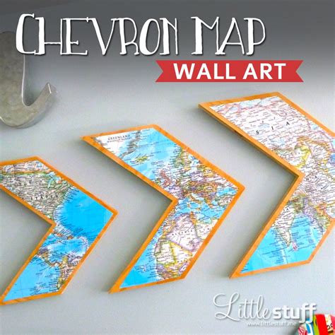 Chevron Map Wall Art
